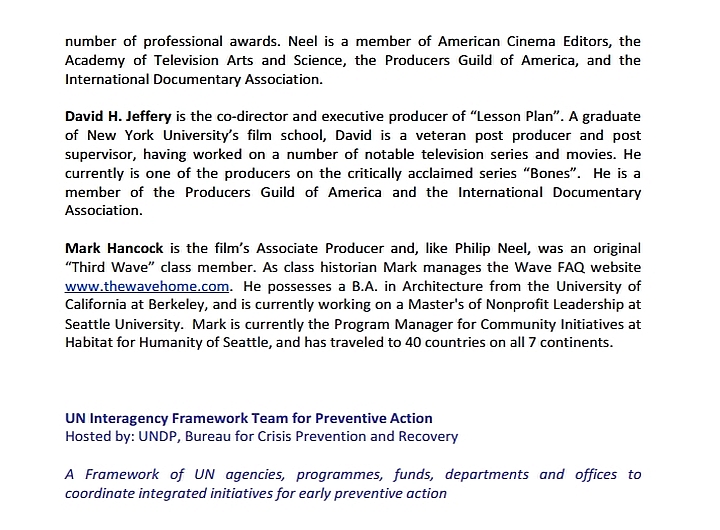 UNITED NATIONS, New York City, 5/8/12 | Lesson Plan